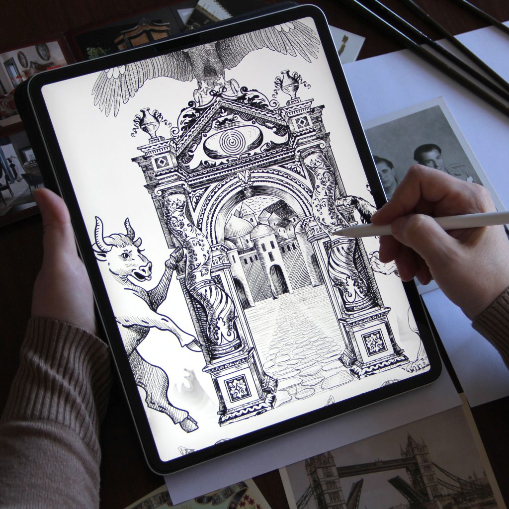 Digital vector graphics - Art studio "Traditions of Times"