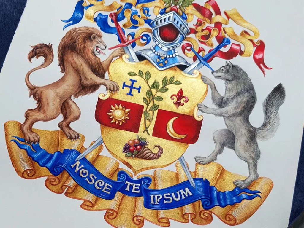Fancy coat of arms - Art studio "Traditions of Times"